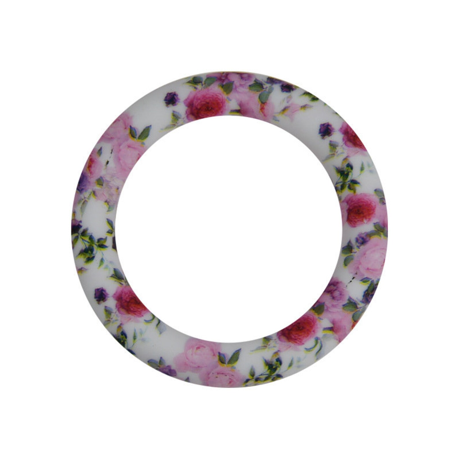 65mm Print Silicone Ring, Silicone Beadable O Rings, Focal Bead ...