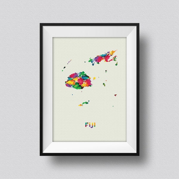 Dubai Skyline Watercolor Map Art Print Dubai of United Arab Emirates ...