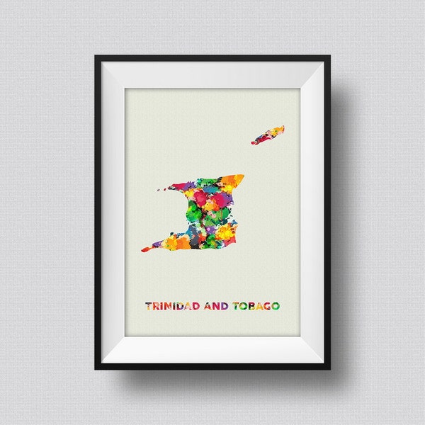 Trinidad Map Poster - Etsy