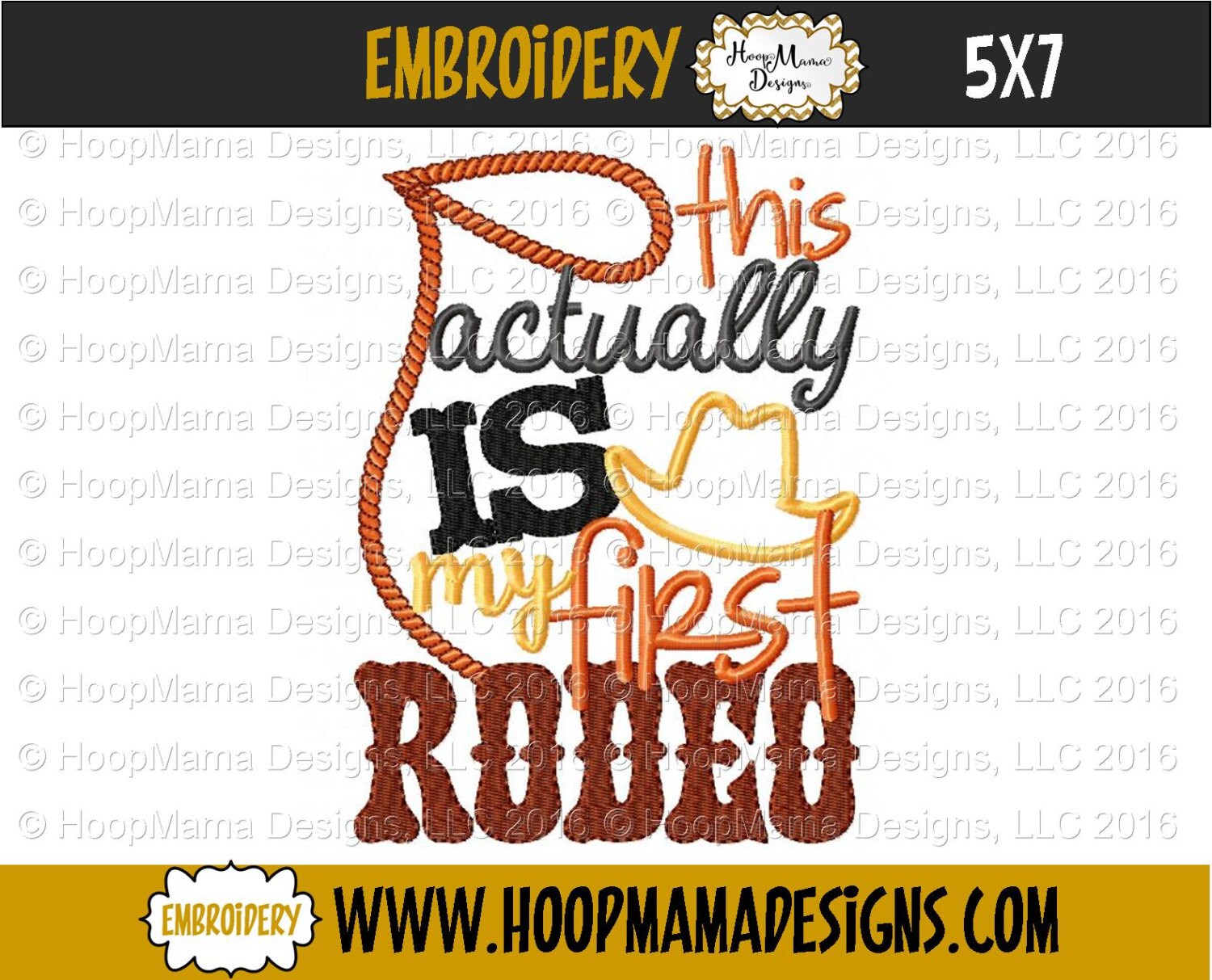 This Actually IS My First Rodeo 4x4 5x7 6x10 Machine | Etsy