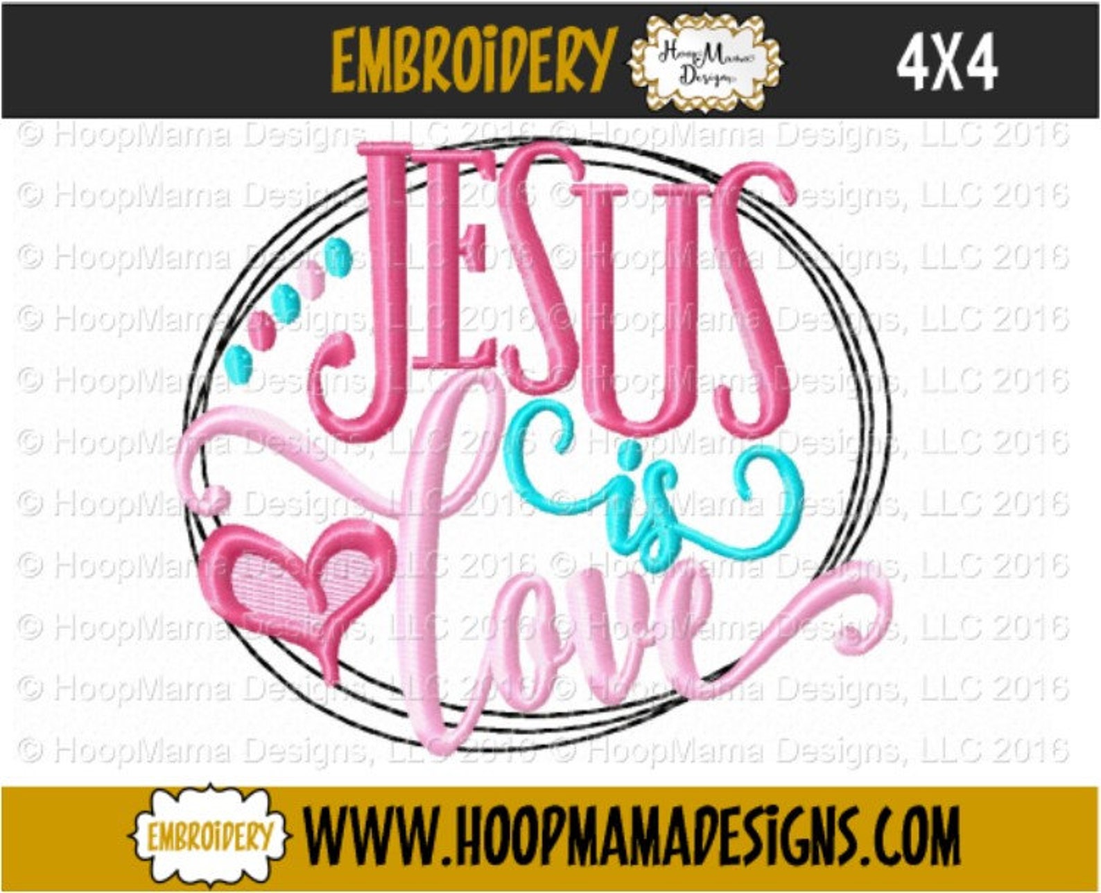 Jesus is Love Embroidery Design 4x4 5x7 6x10 Pes Jef Dst Hus - Etsy