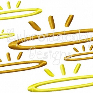 Halo Machine Embroidery Design 6 Sizes 1.5, 2.5, 3, 3.5, 4.5, 5.5 Inch ...