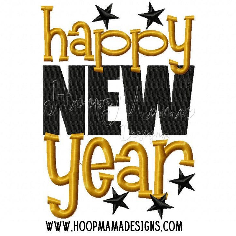 New Year Embroidery - Etsy