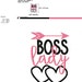Boss Lady 4x4 5x7 6x10 Machine Embroidery Design File Pattern for ...