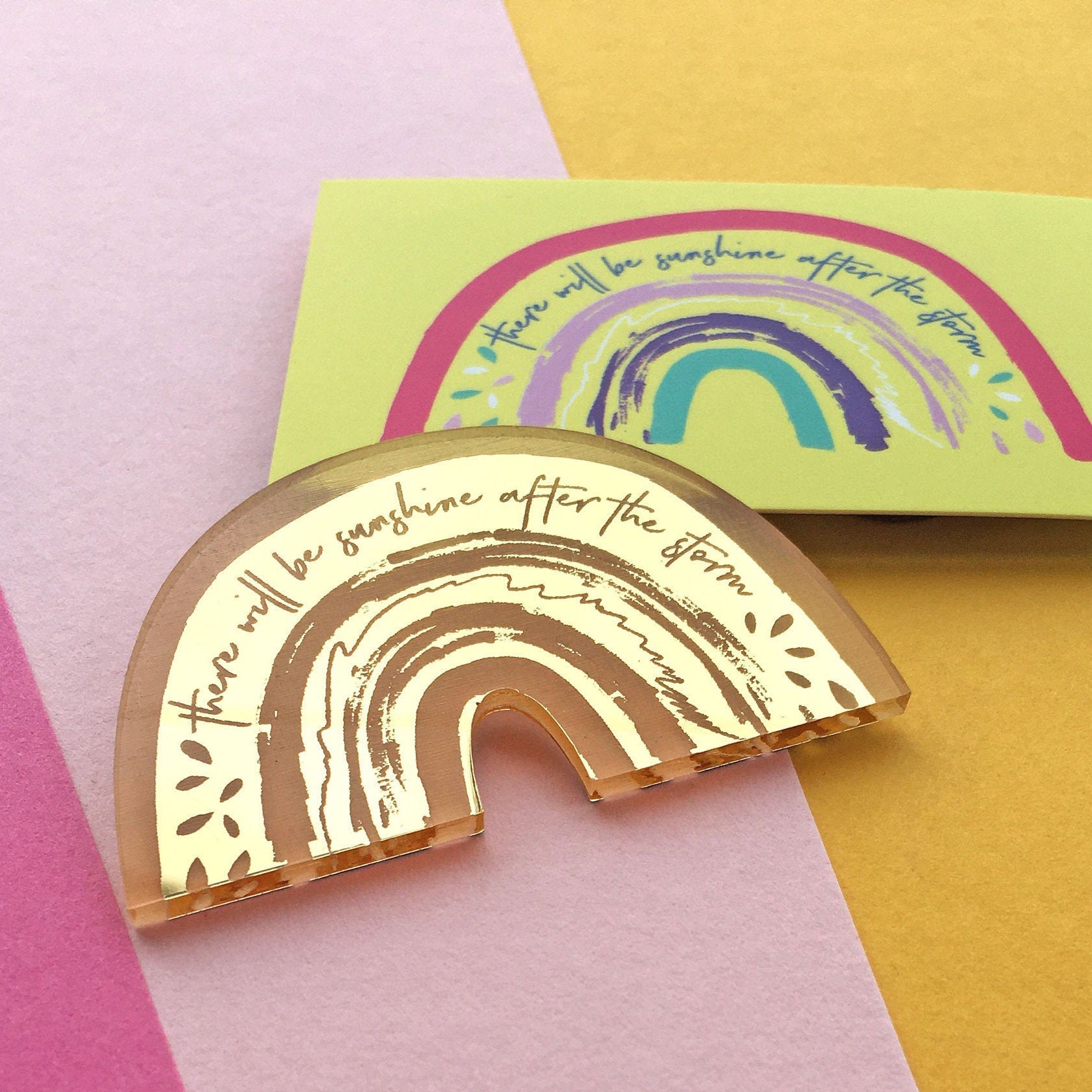 Luxury Rainbow Magnet Lockdown Gift 'There will be | Etsy