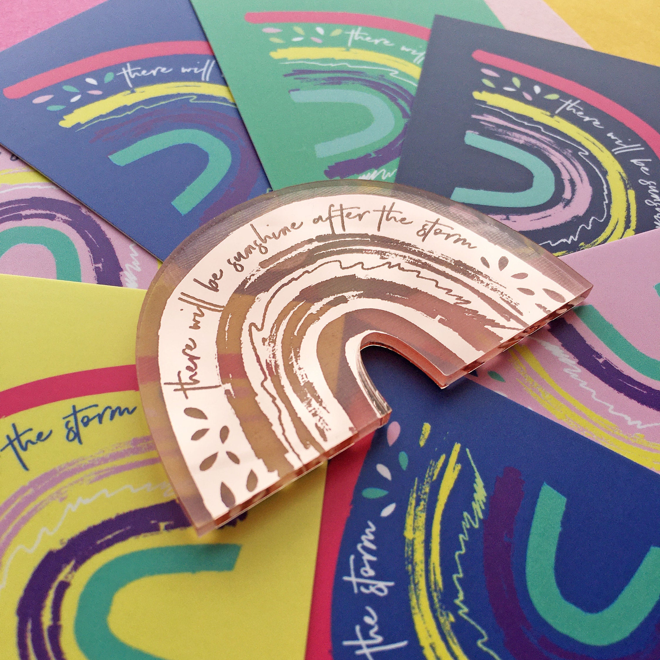 Luxury Rainbow Magnet Lockdown Gift 'There will be | Etsy