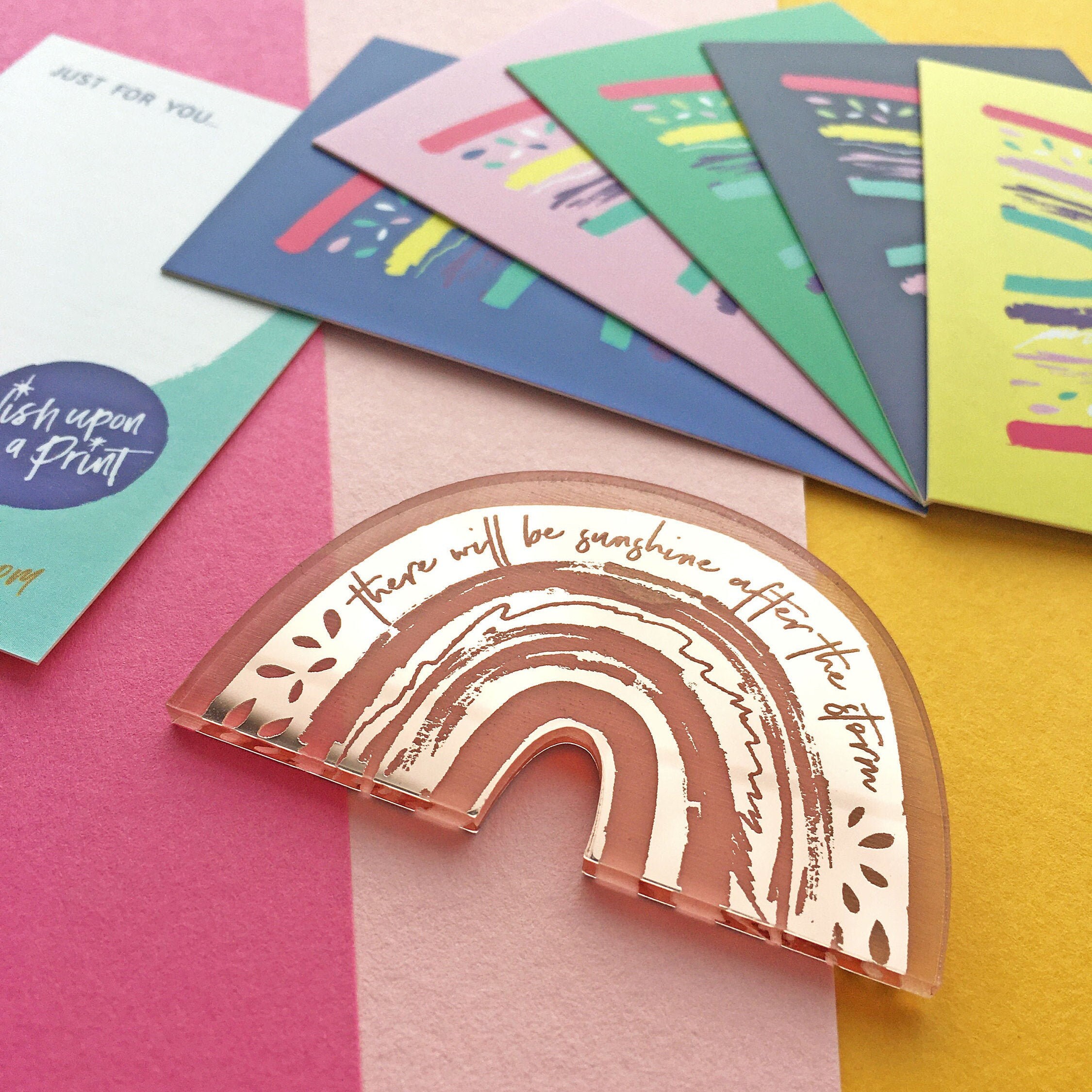 Luxury Rainbow Magnet Lockdown Gift 'There will be | Etsy