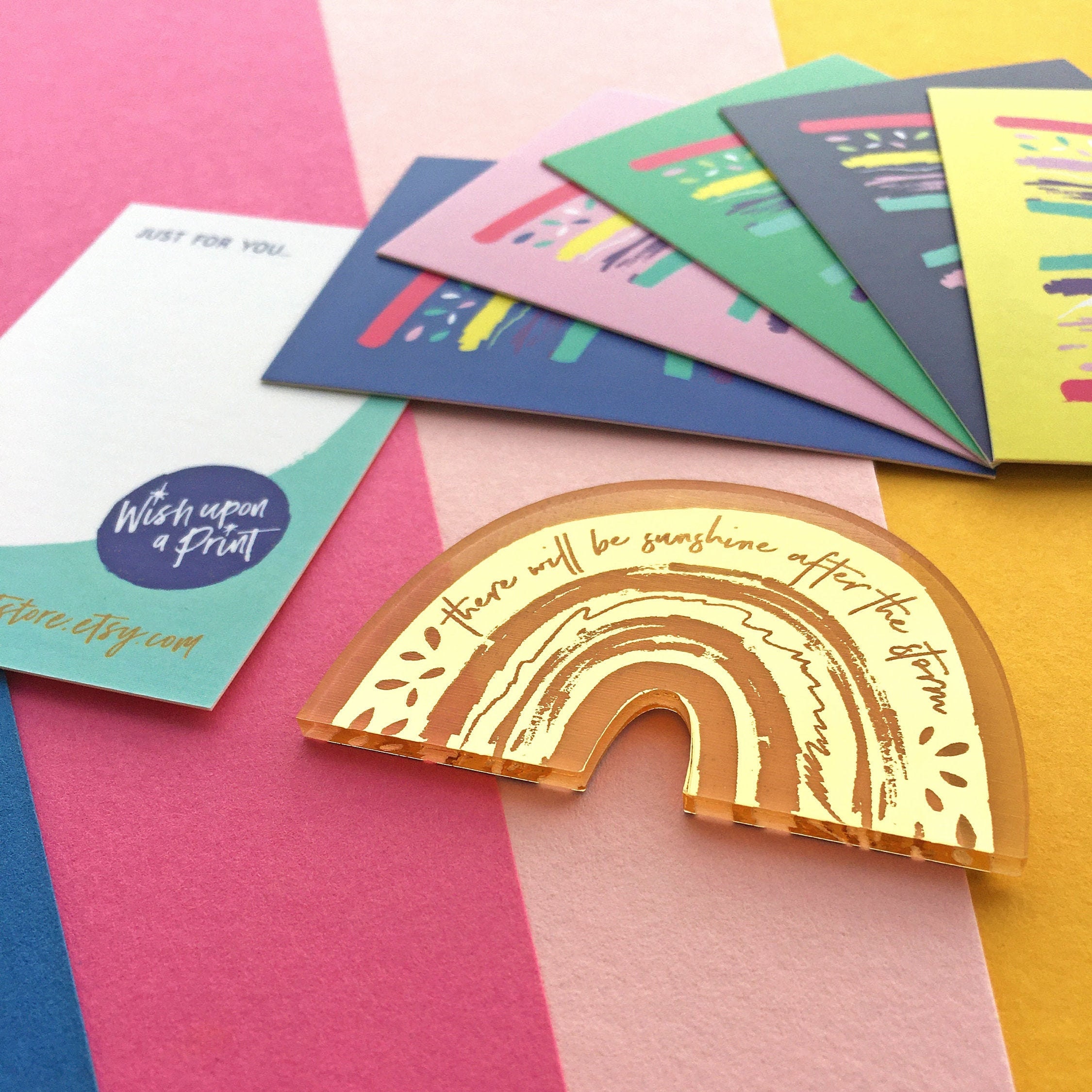 Luxury Rainbow Magnet Lockdown Gift 'There will be | Etsy