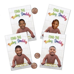 Baby Daddy Funny Baby Shower Game, Baby Shower Games, Baby Shower Game ...