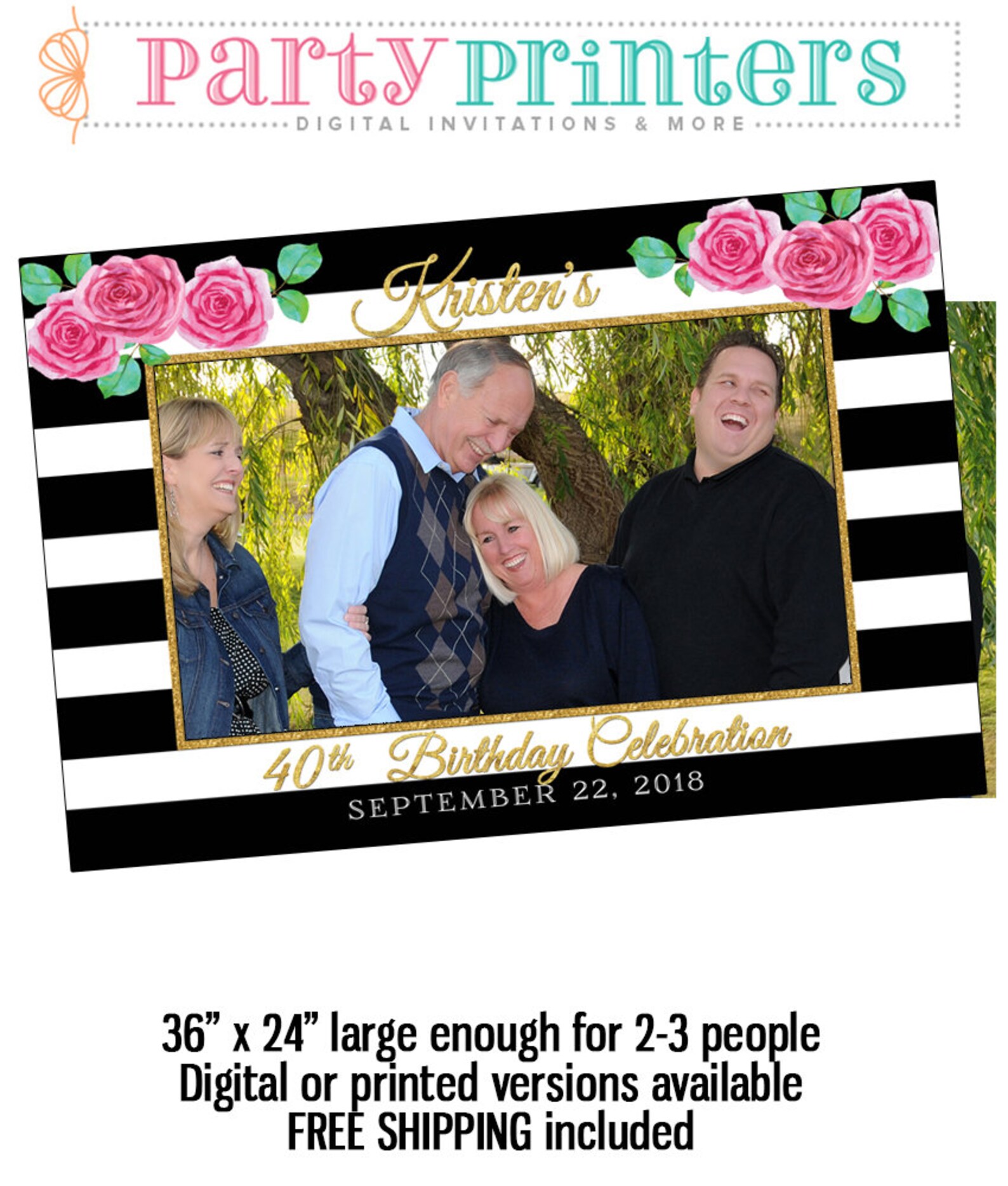 Photo Booth Frame Birthday Birthday Photo Booth Frame Photo | Etsy