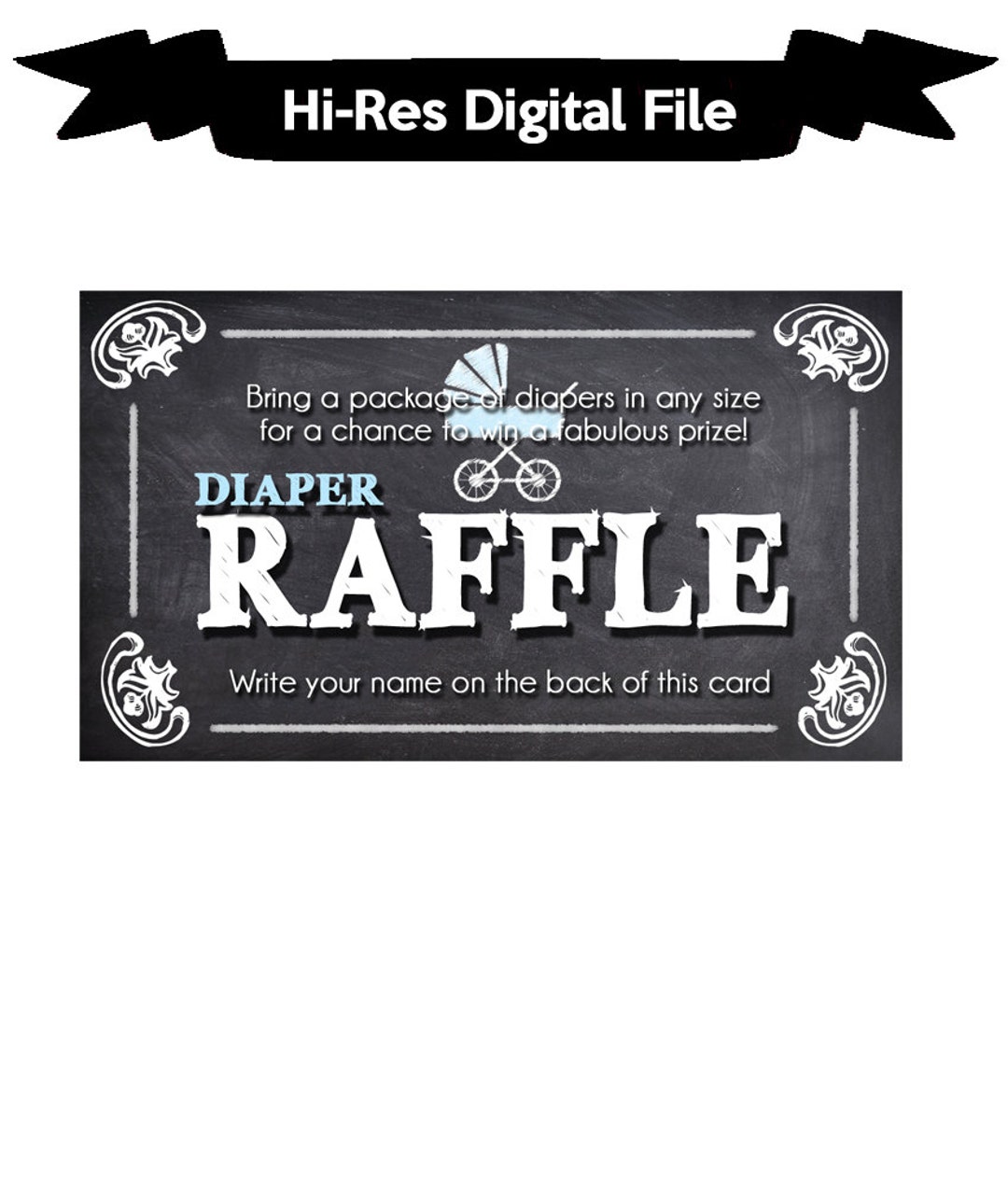 Baby Boy Diaper Raffle, Diaper Raffle Printable, Diaper Raffle Ticket ...