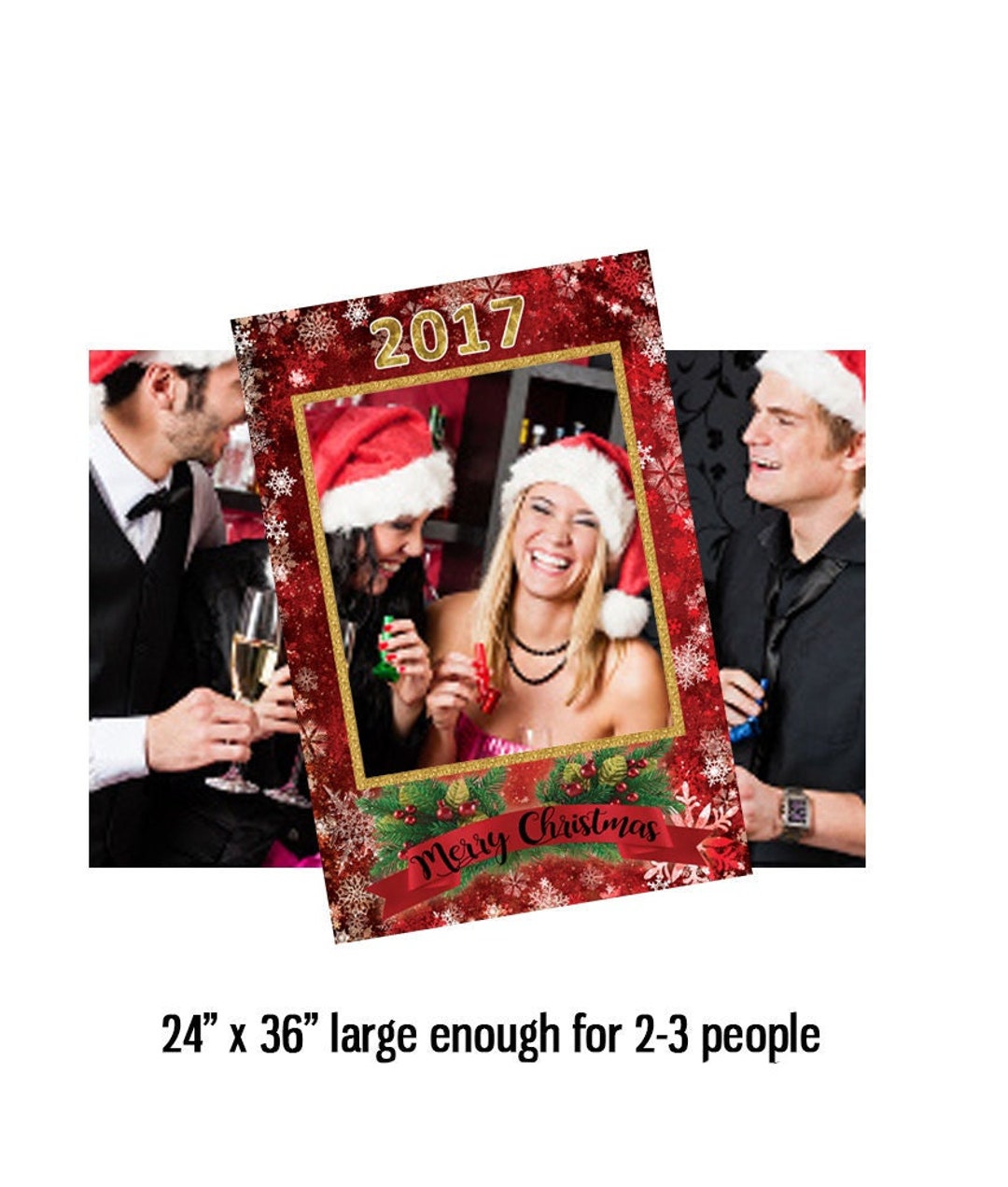 Snowflake Christmas Photo Booth Prop, Christmas Photo Prop Frame ...