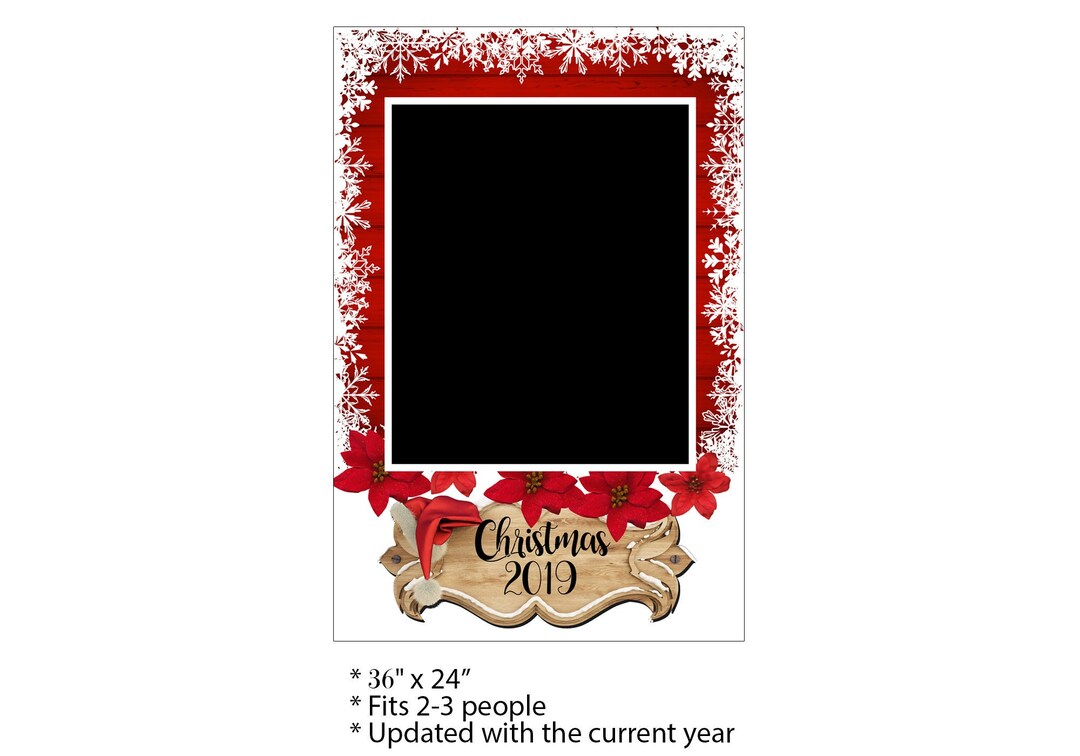 Christmas Photo Booth Frame, Photo Booth Frame Christmas, Christmas ...