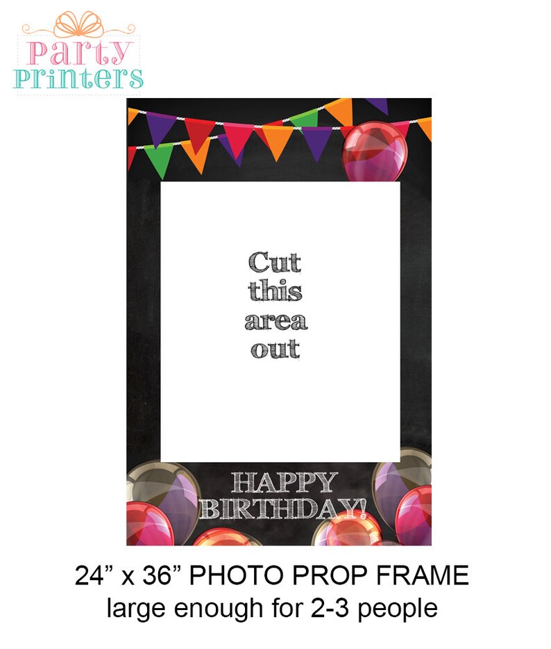 Birthday Photo Frame Birthday Photo Booth Props Birthday - Etsy
