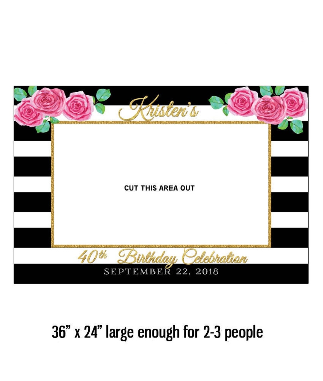 Photo Booth Frame Birthday, Birthday Photo Booth Frame, Photo Booth ...