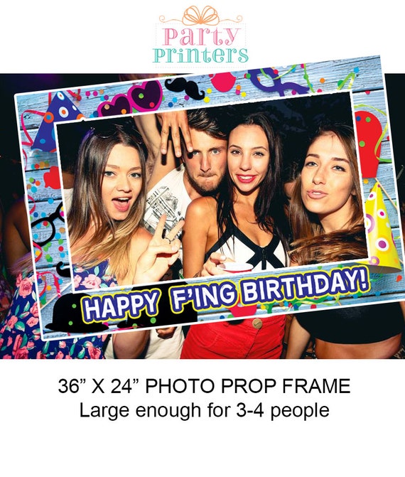 Birthday Party Props Birthday Photo Booth Frame Photo Booth | Etsy