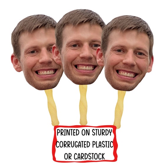 Face on A Stick Big Head Cutouts Bachelorette Party - Etsy