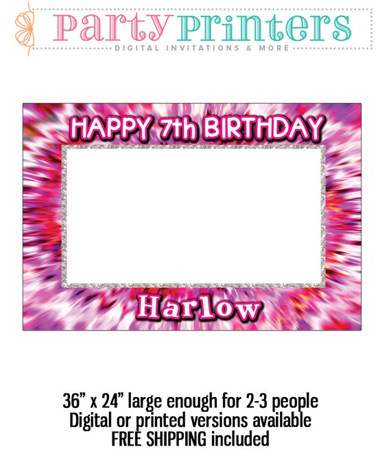 Photo Booth Props Birthday Birthday Photo Booth Frame Photo | Etsy