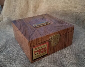 Wood File Storage Box | Etsy