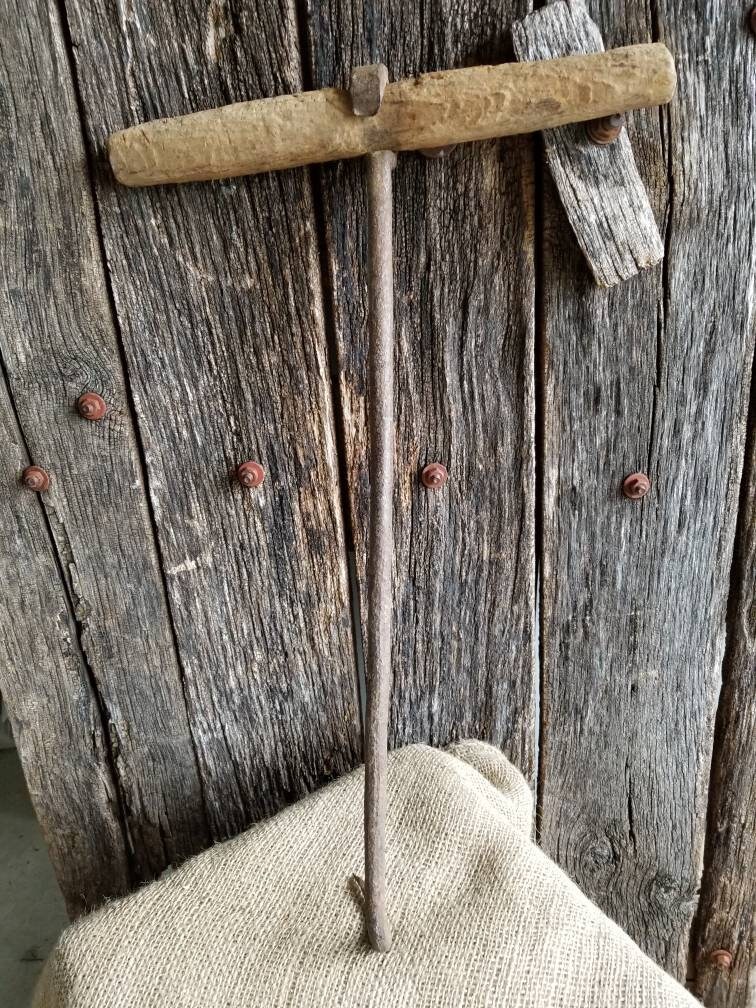 Primitive Farm Hook Antique Farm Tool Meat Hook Rustic - Etsy