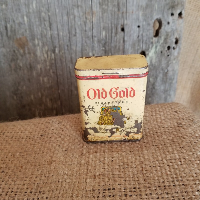 Old Gold Tin Cigarette Box - Etsy