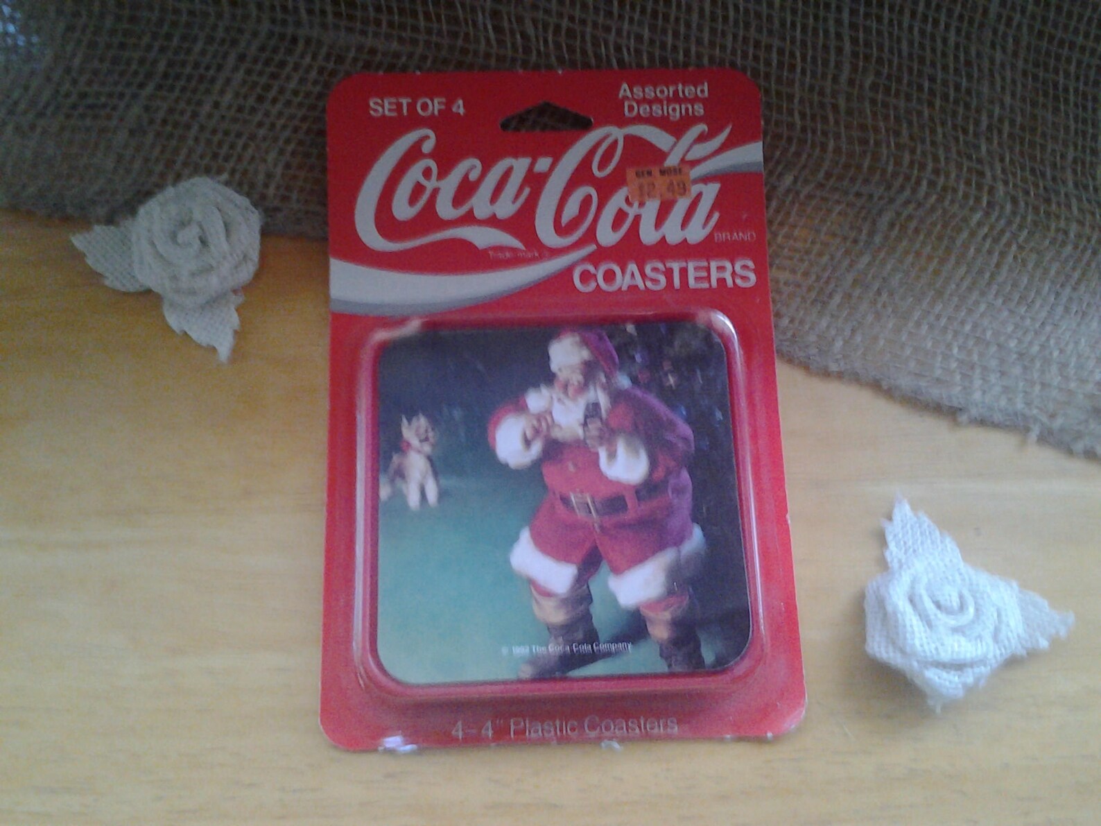 Collectable Coca-cola Christmas Coasters - Etsy
