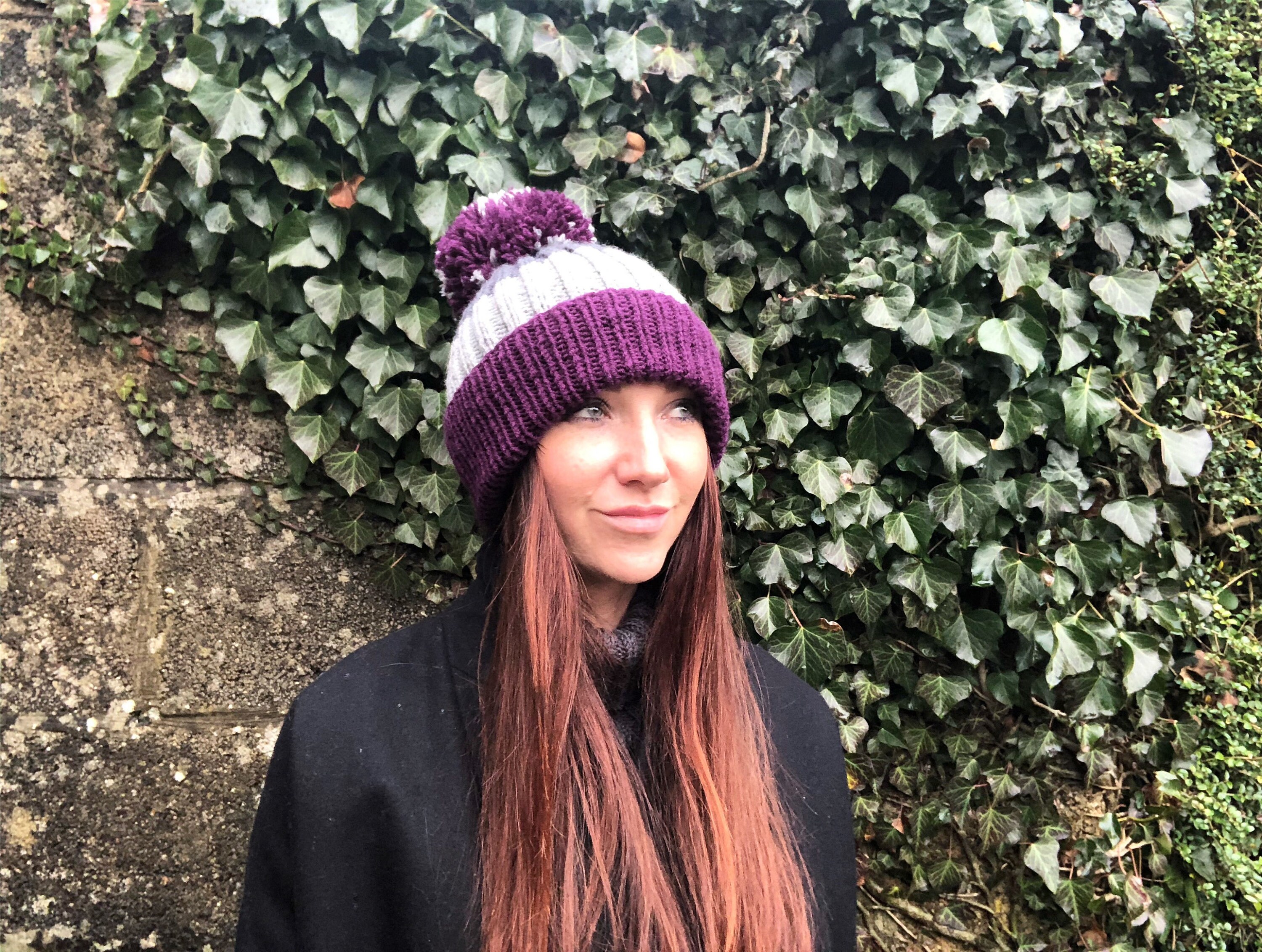 Luxurious Woolly Hat With Exagerated Wool Pom Pom/one Size/chunky Knit ...