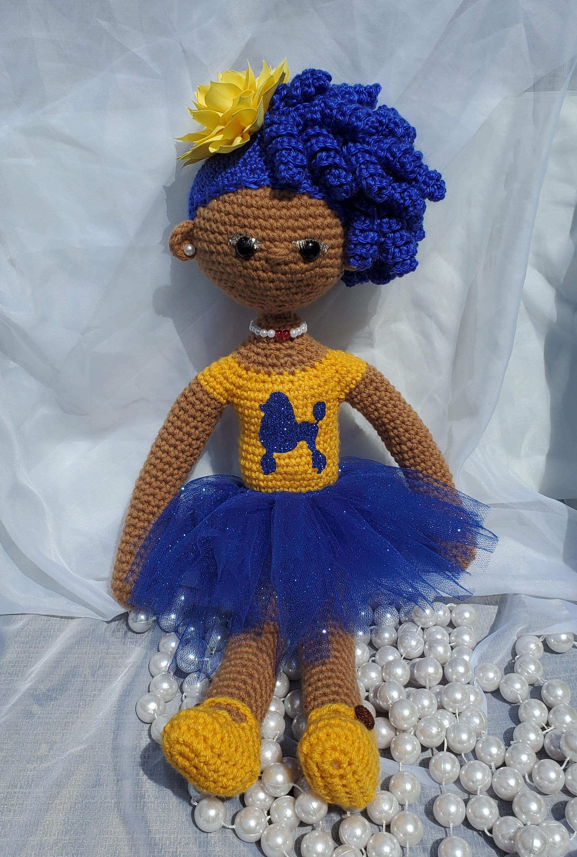 Crochet Sorority Inspired Doll AKA Delta Zeta SGRho | Etsy