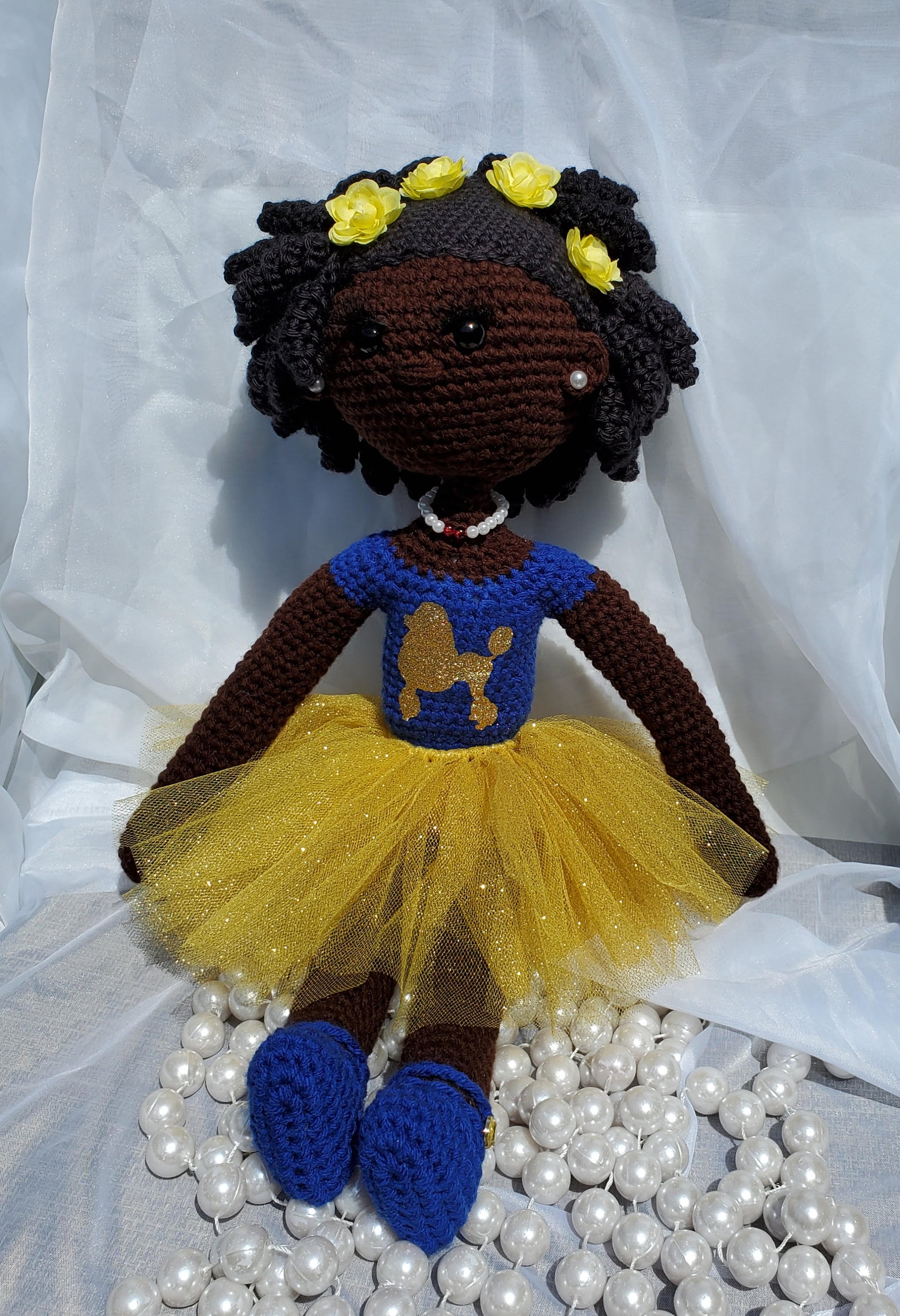 Crochet Sorority Inspired Doll AKA Delta Zeta SGRho | Etsy
