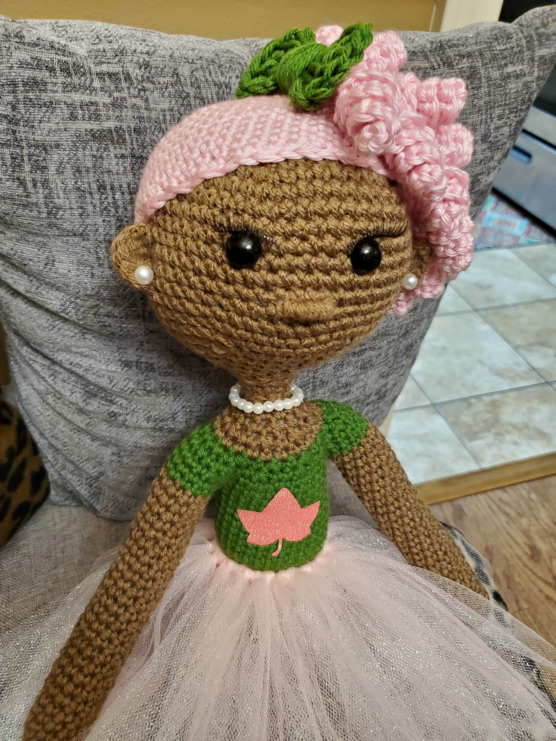 Crochet Sorority Inspired Doll AKA Delta Zeta SGRho | Etsy