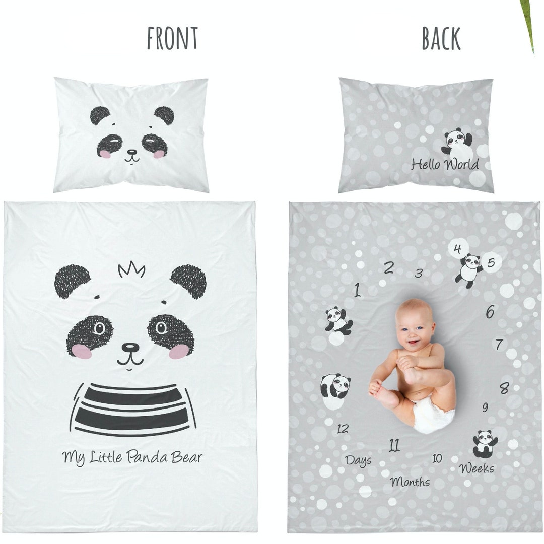 Panda Bear Baby Girl Boy Cot Bedding Set , Duvet Cover 90 X 120 Cm ...