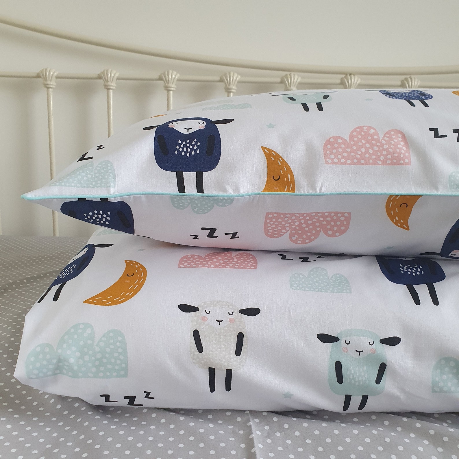 Single Bedding Set Cute Sheep Bedding 100% COTTON Children - Etsy