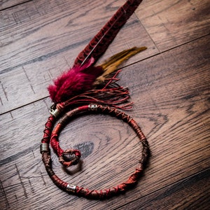 Red-brown Ateba Boho Hippie Hair Extention Hair Wrap for - Etsy