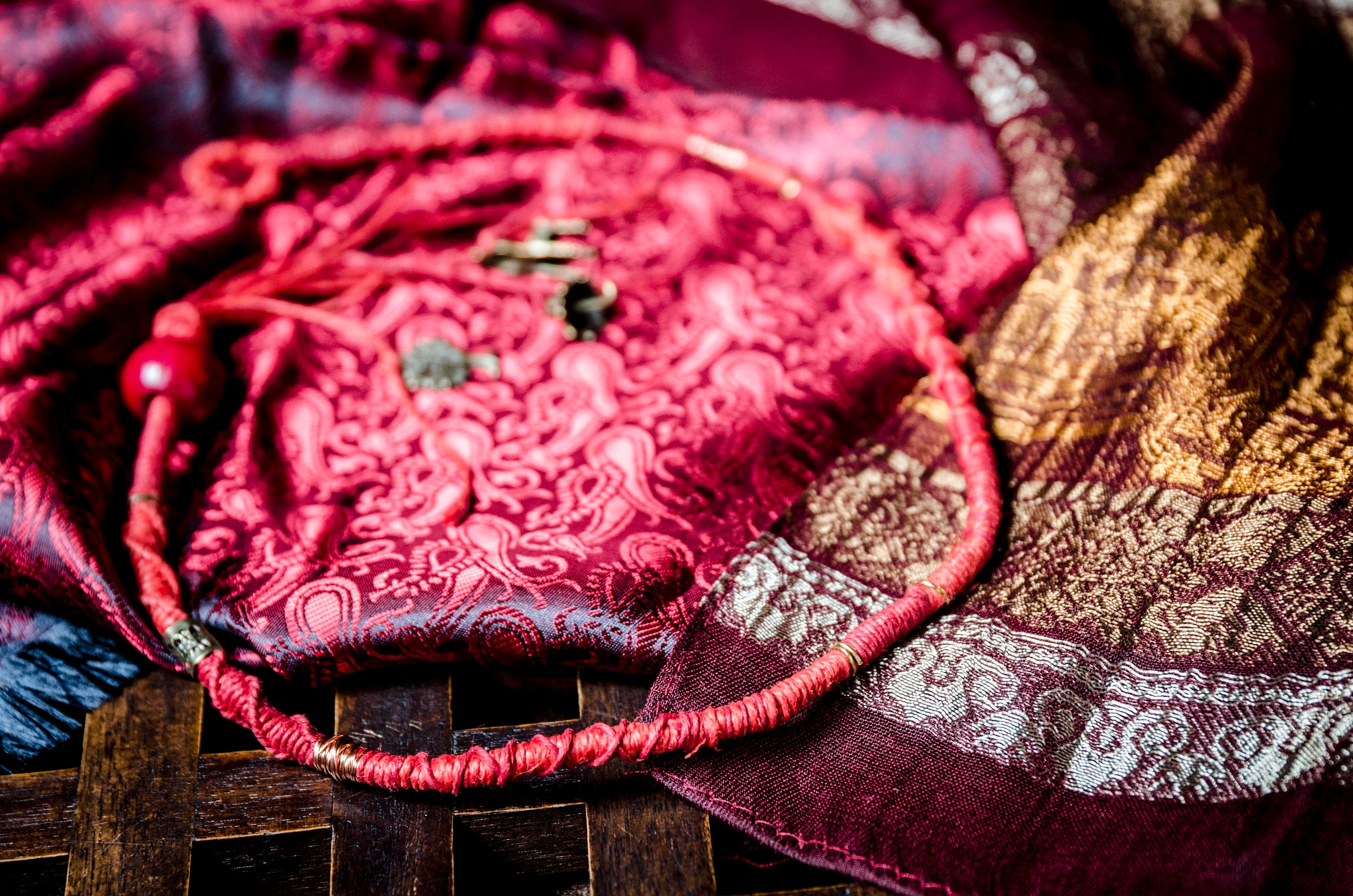 Red Ateba Boho Hippie Hair Extention Hair Wrap for | Etsy