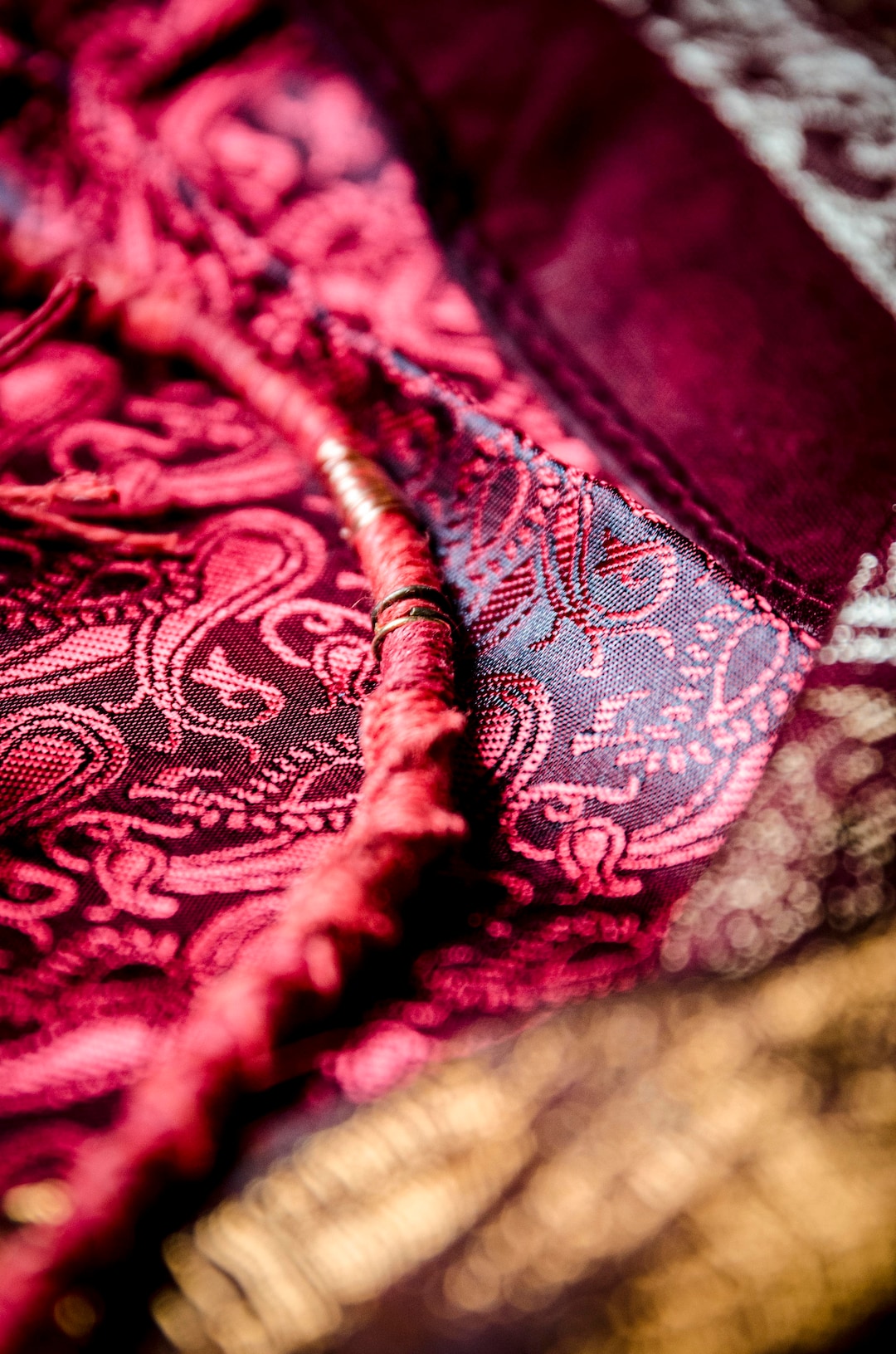 Red Ateba, Boho, Hippie Hair Extention, Hair Wrap for Festivals - Etsy