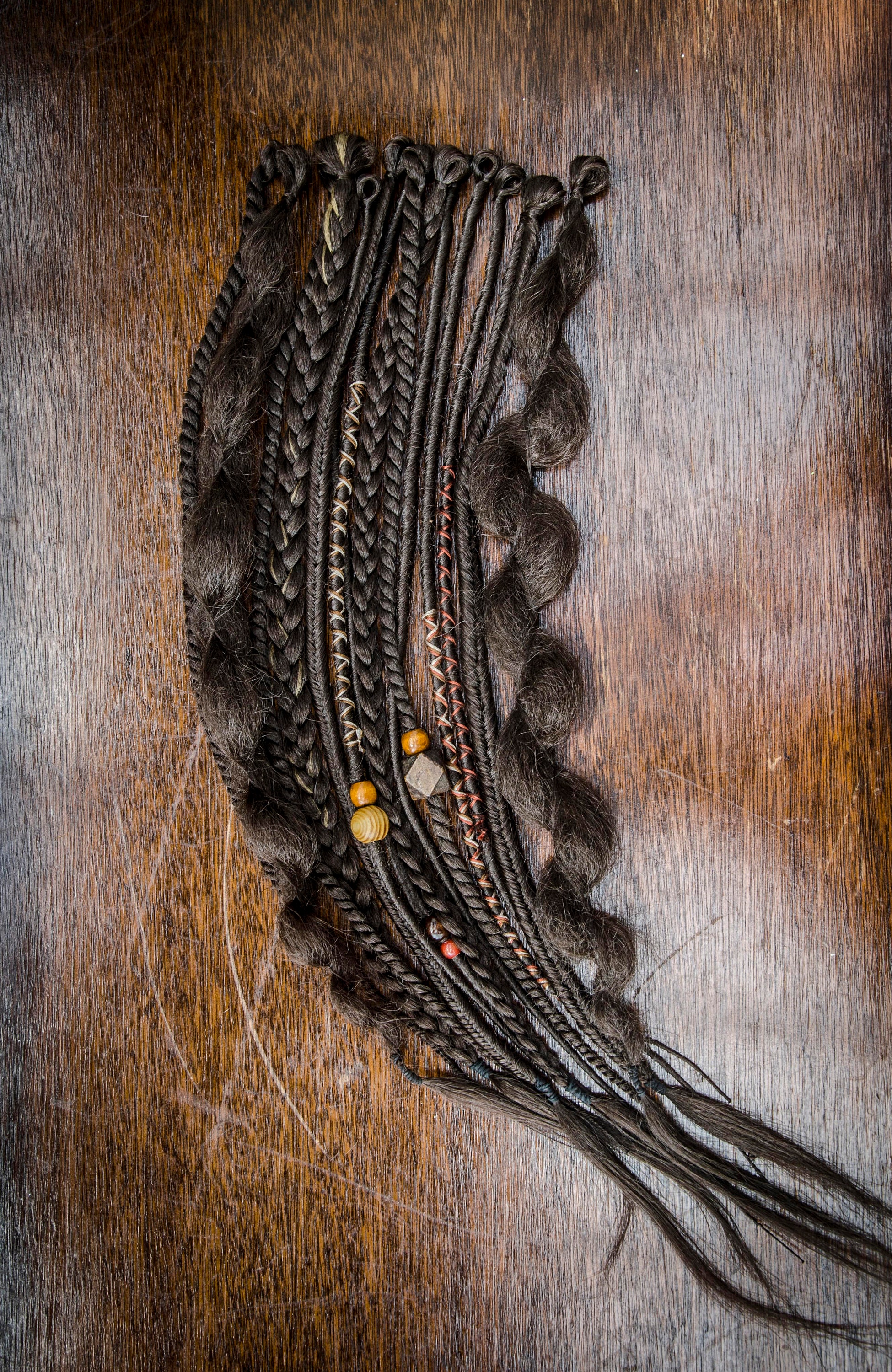 Single Ended Synthetic Dreadlocks Brown Accent Kit 14 - Etsy