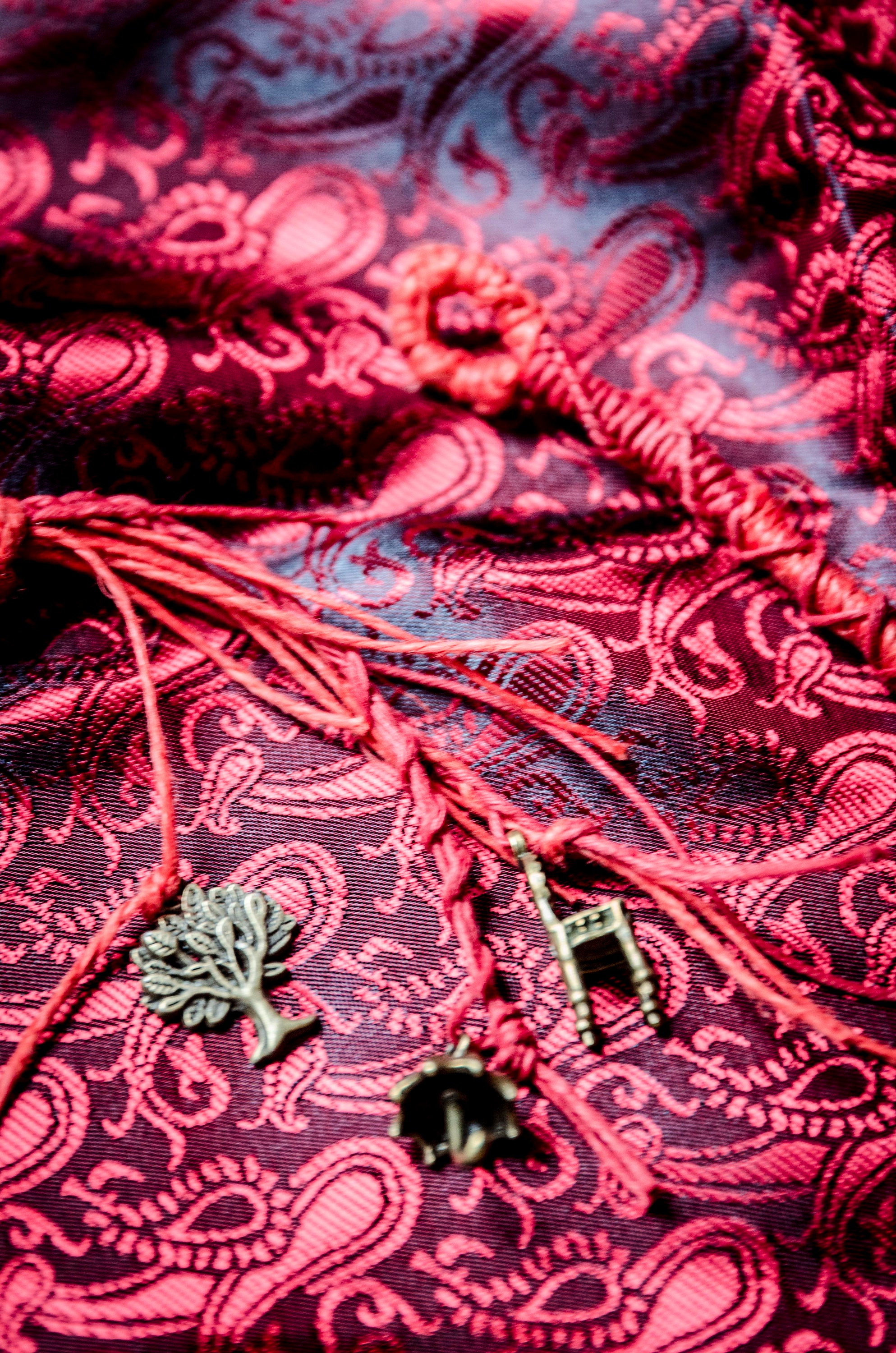 Red Ateba Boho Hippie Hair Extention Hair Wrap for | Etsy