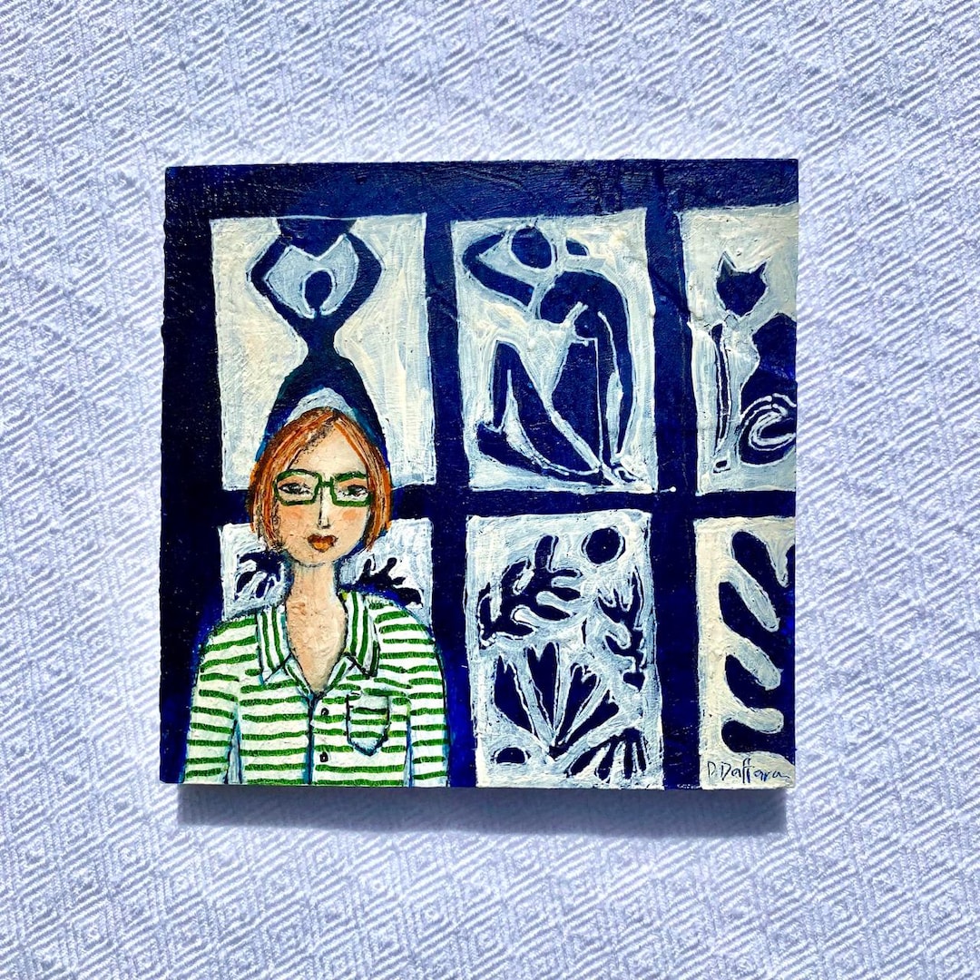 PETA by Denise Daffara | Original Tiny Figurative, Still Life, Matisse ...