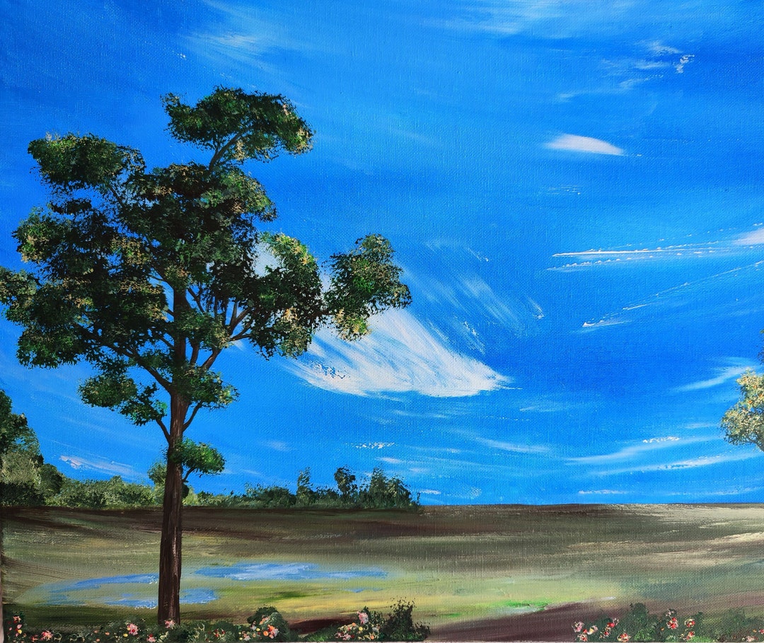 Tableau carre - paysage charentais, paysage de Charente-maritime - par ...