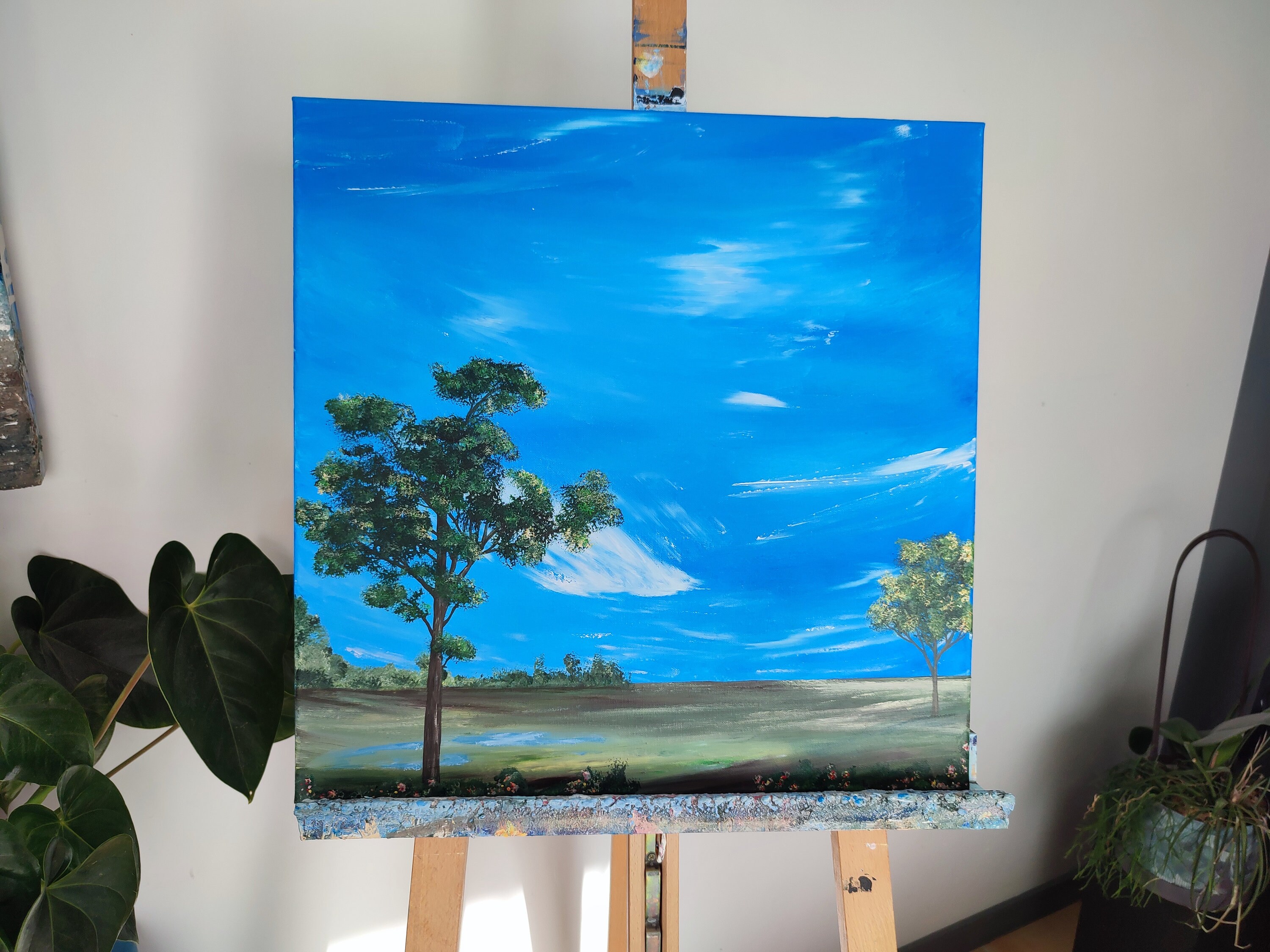 Tableau carre - paysage charentais, paysage de Charente-maritime - par ...