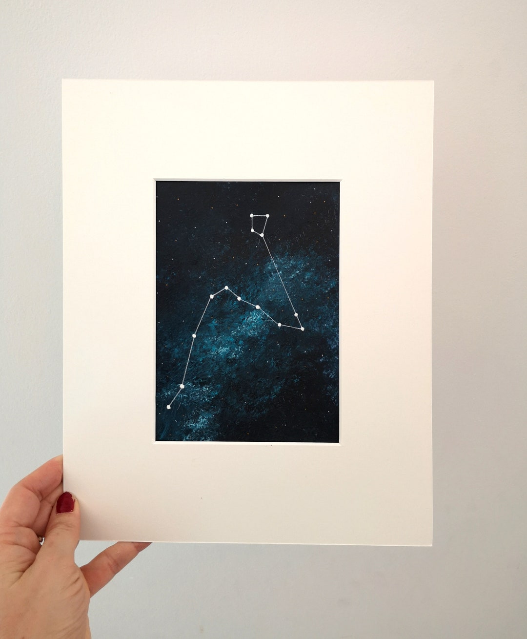 Painting of the Dragon Constellation With Its Mat Universe Stars ...