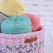 Crochet Pattern: Emily the Large Crochet Basket, Book Storage, Dorm ...