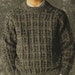 Men's Guernsey Style Sweater Knitting Pattern DK 8 Ply Yarn or Wool 34 ...