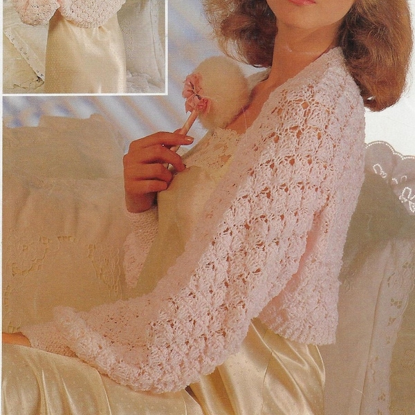 Crochet Bedjacket Pattern - Etsy