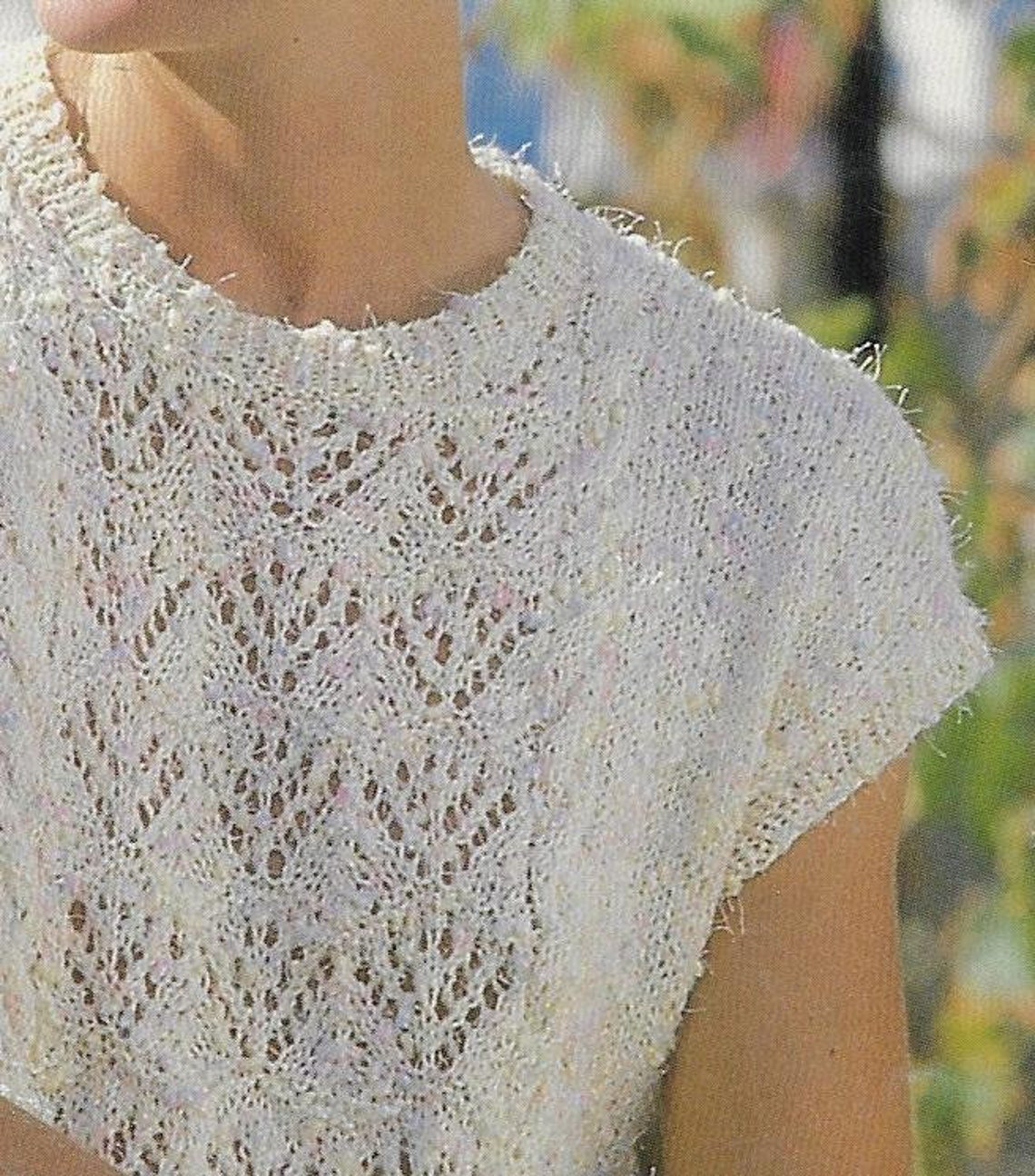 Women's Cap Sleeve Summer Top Knitting Pattern DK 8 Ply - Etsy Canada