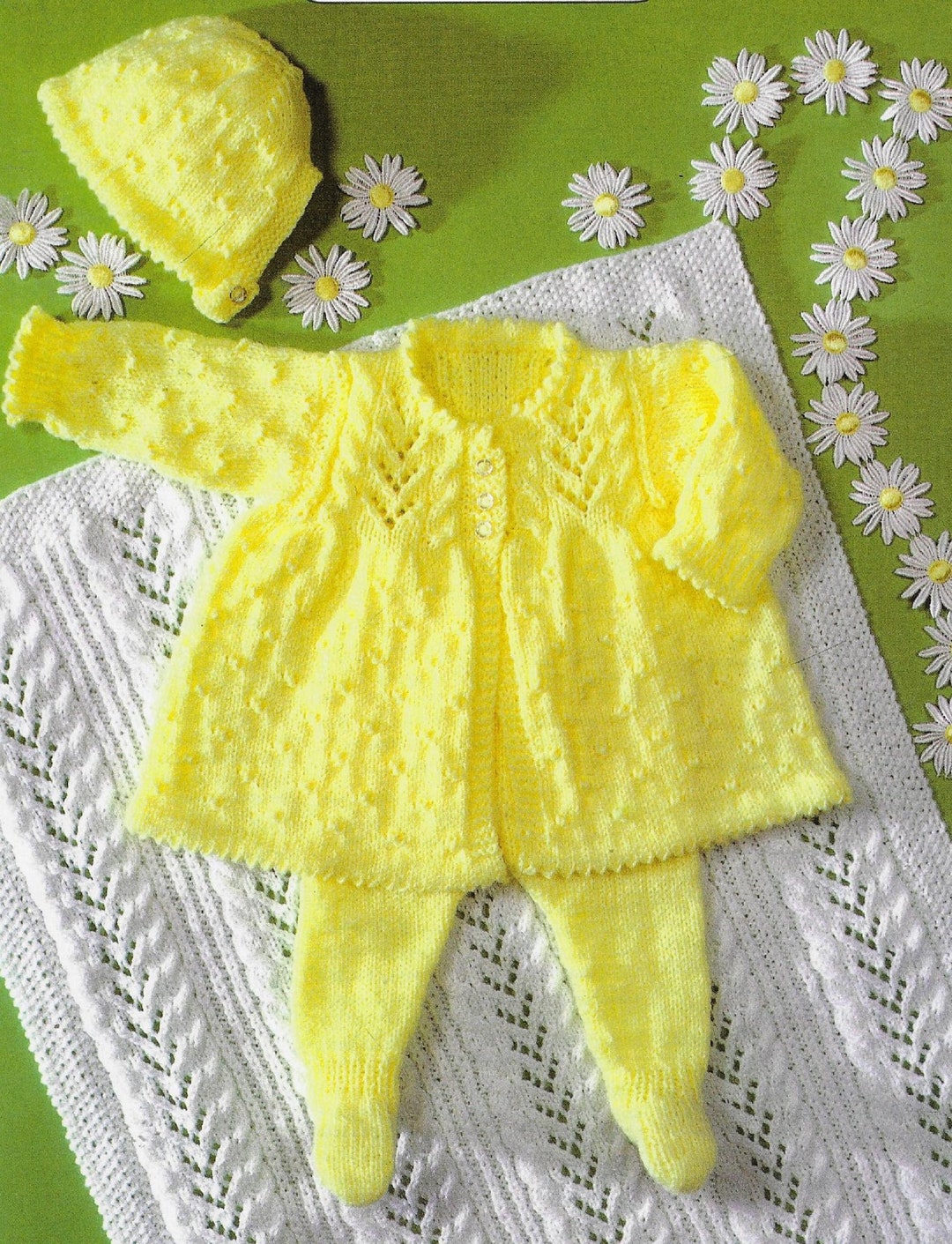 Baby Pram Set Knitting Pattern, DK Yarn, 14-18 Inch (PDF Download) - Etsy