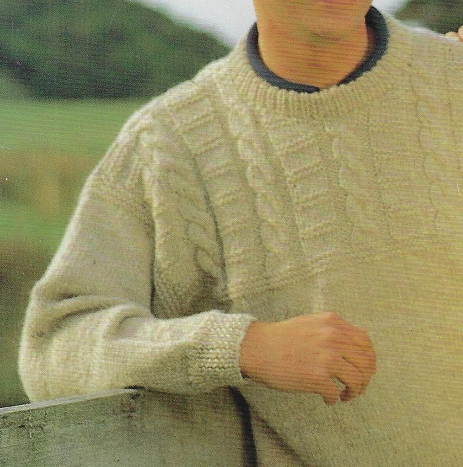 Men's & Women's Guernsey Sweater Knitting Pattern 10 Ply Yarn or Wool ...