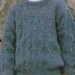 Sweater With Lattice Panel Family Sizes Knitting Pattern 10 Ply 26-42 ...