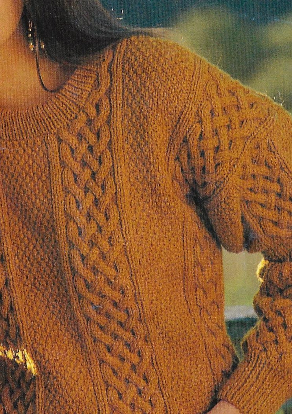 Women's Celtic Knot Cable Sweater knitting pattern DK 8 - Etsy.de