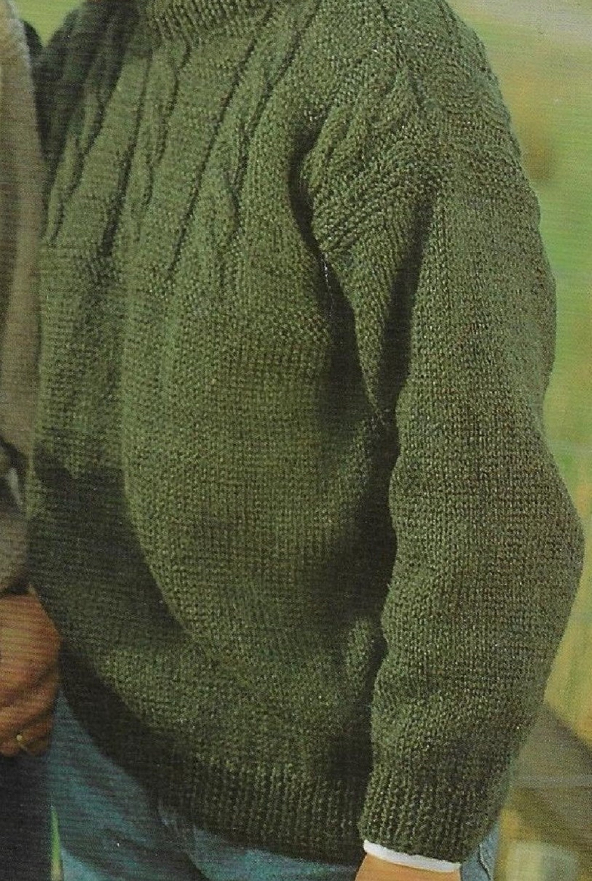 Men's & Women's Guernsey Sweater Knitting Pattern 10 Ply Yarn or Wool ...